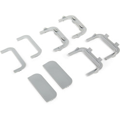 Kit d'accessoires profil GOLA central PVC inox brossé / pce