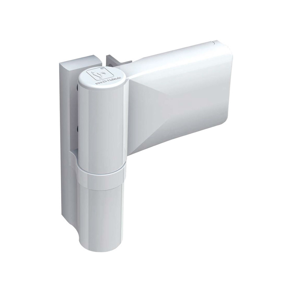 Paumelle Dr Hahn KT-V 6R 22-27mm Ral 9001 emballage individuel / pce