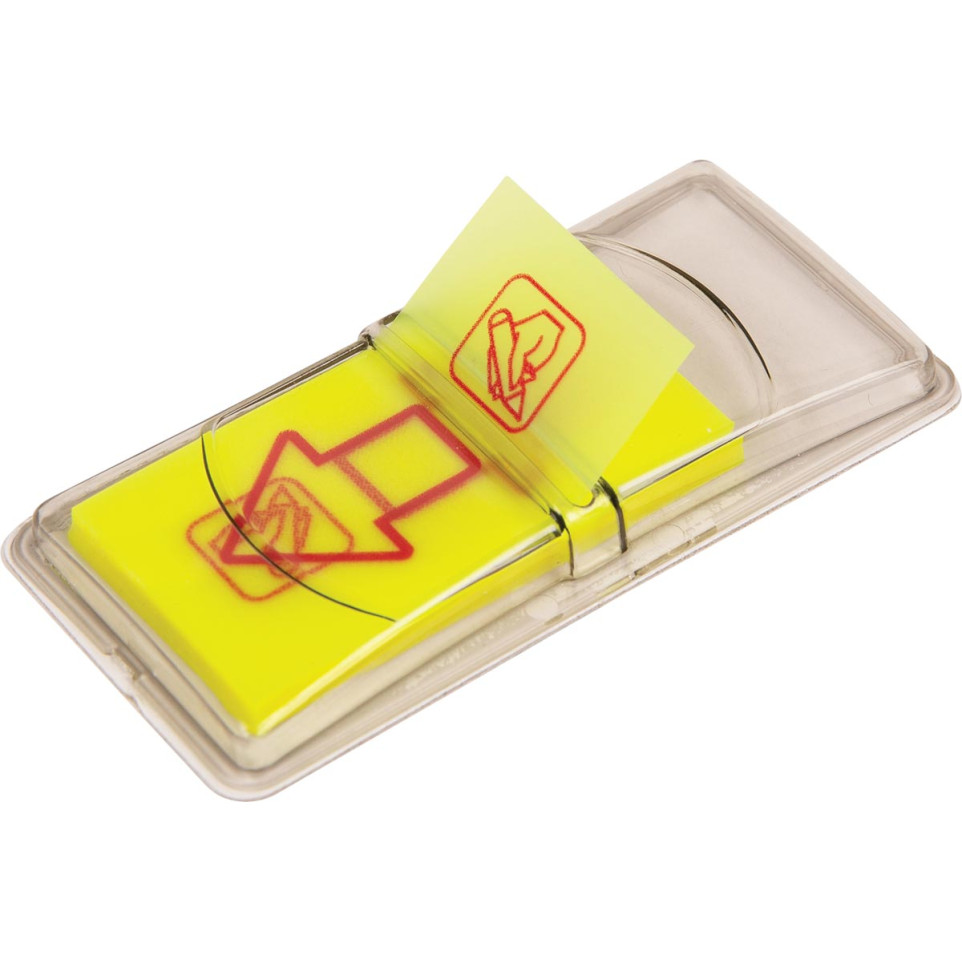 Pergamy 'Pop up drapeau' flèche 'sign here', ft 45 x 25 mm, 50 feuilles