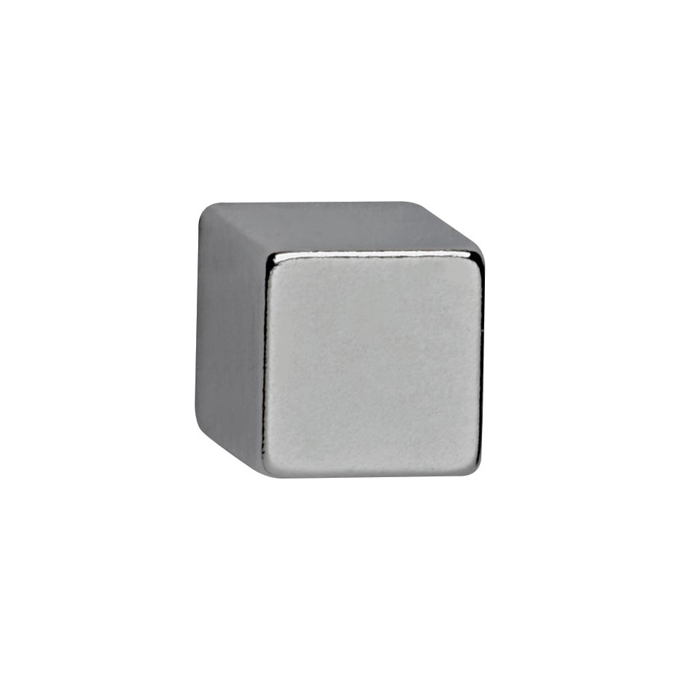 MAUL Aimant néodyme, forme Cube, 10 x 10 x 10 mm, résistance 3,8 kg ...