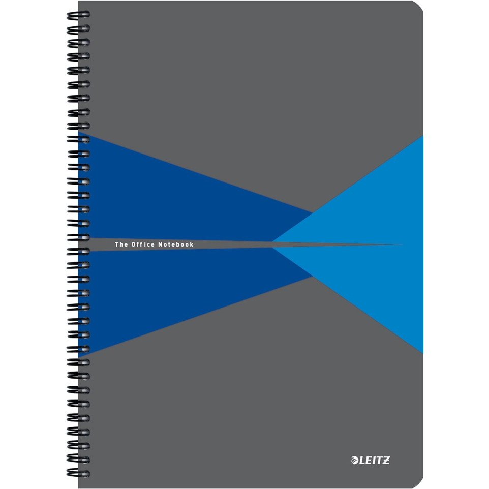 Leitz Office carnet de notes, ft A4, couverture en PP, ligné, bleu