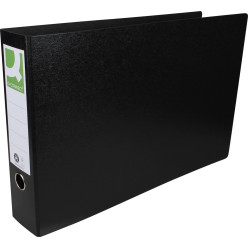 Q-CONNECT classeur, pour ft A3, en carton, paysage, dos de 8 cm, noir