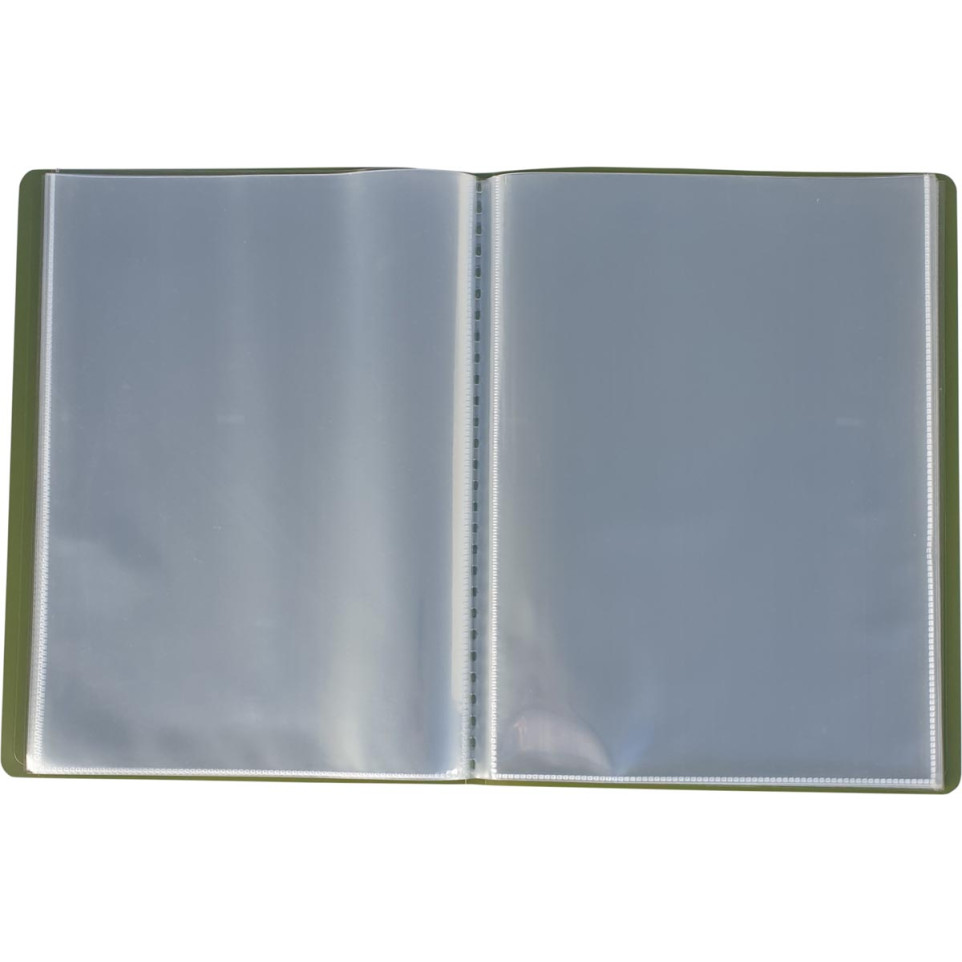 Bronyl protège-documents Nature ft A4, en PP, 50 pochettes, vert kaki