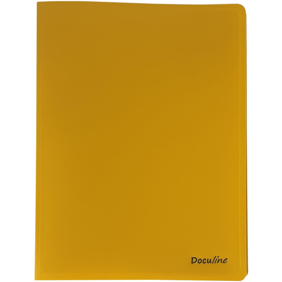 Bronyl protège-documents Nature ft A4, en PP, 50 pochettes, jaune moutarde