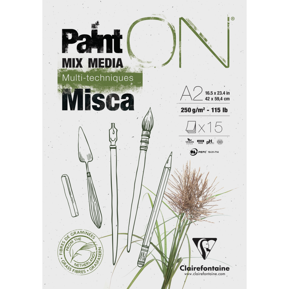 PaintON MISCA glued-pad A2 15F 250g/m²/ Pc.