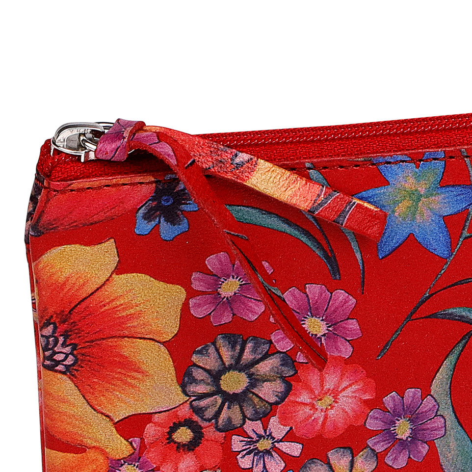 Céleste CUIR TR plat-e 22x11 Jardin rouge/ Pc.