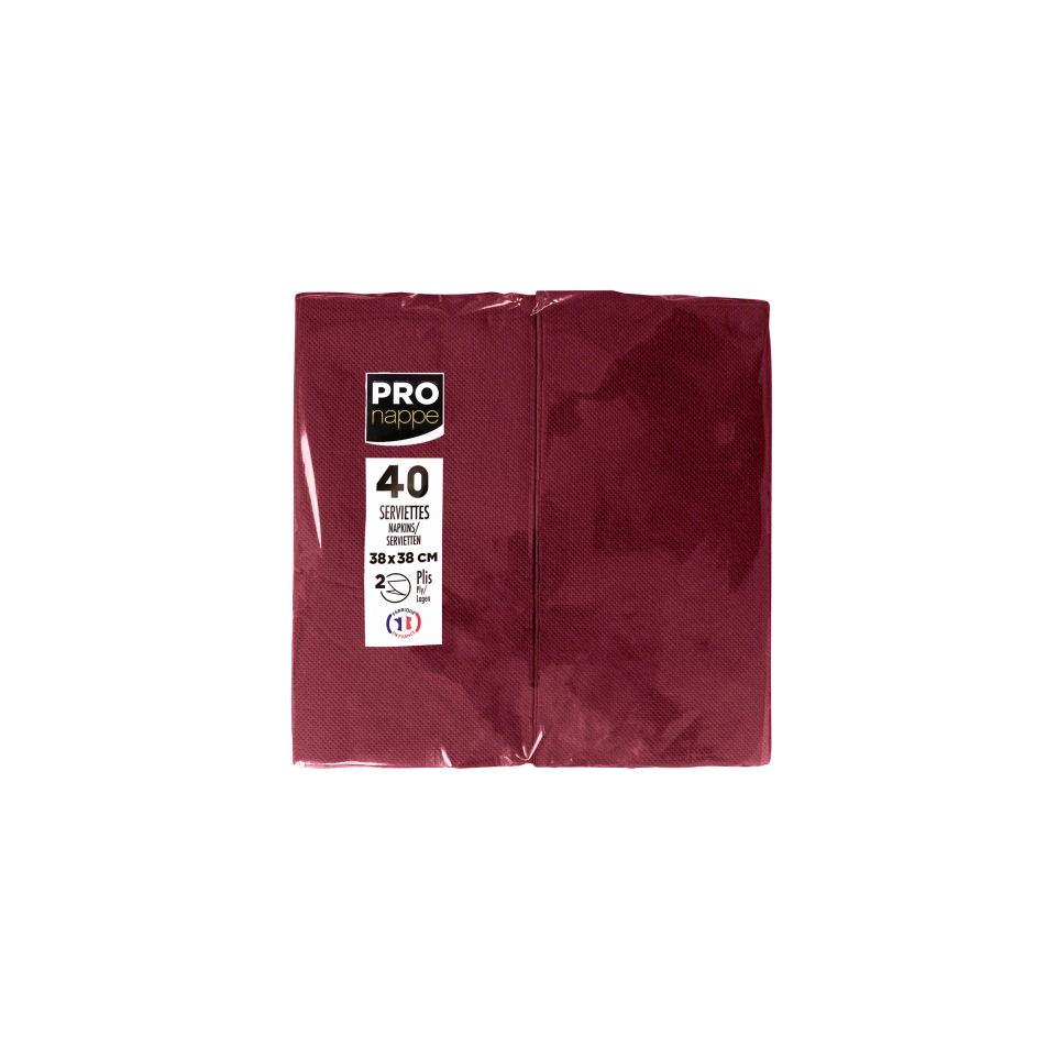 Pack of 500 paper tablecloths, folded to size, in film Format 60x60cm/ Pc.