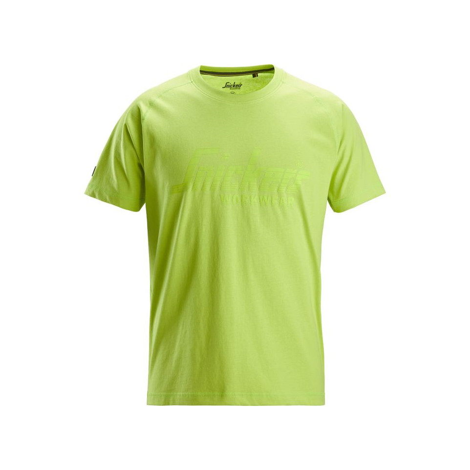 T-shirt avec logo -manches courtes - 2590 - lime - Snickers - XL / pce