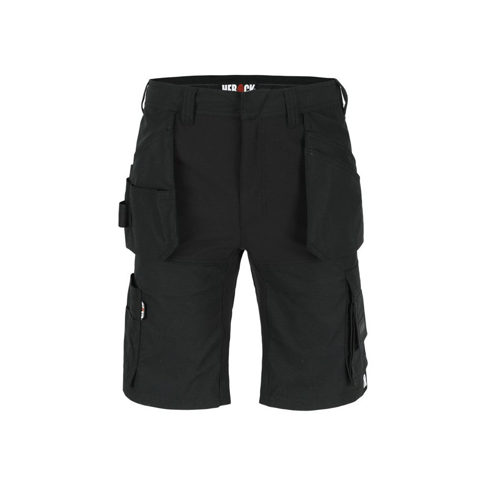Bermuda poches flottantes + stretch noir Herock Speri 40 / pce