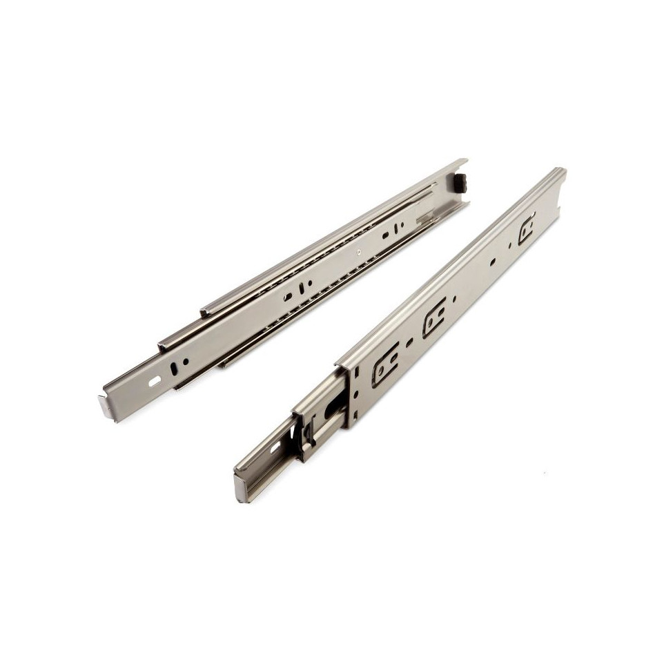 Gekogellagerde geleiders volledig uittrekbaar Inox 300mm H45 45kg / pce