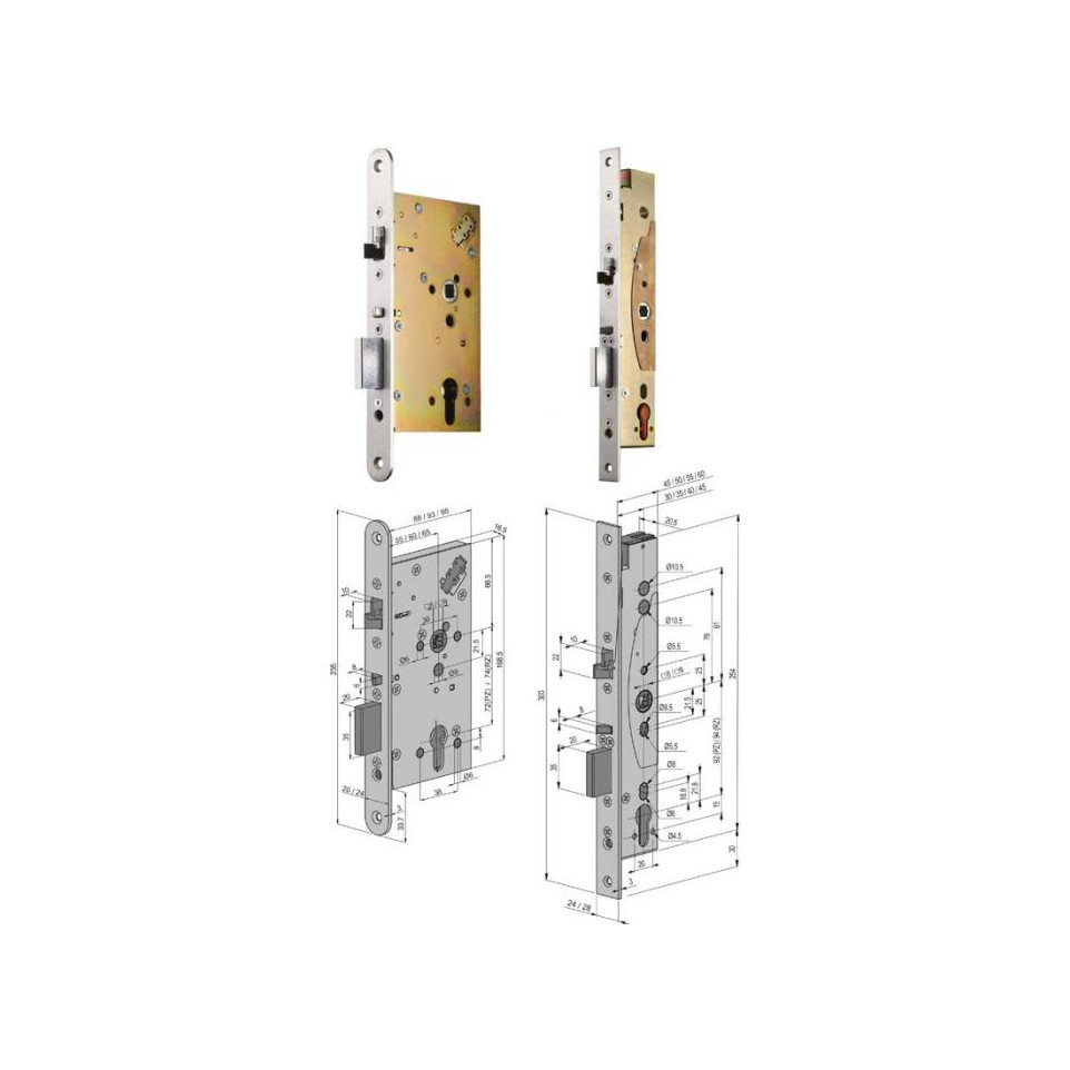 Abloy EL560 55/72 insteekslot / pce