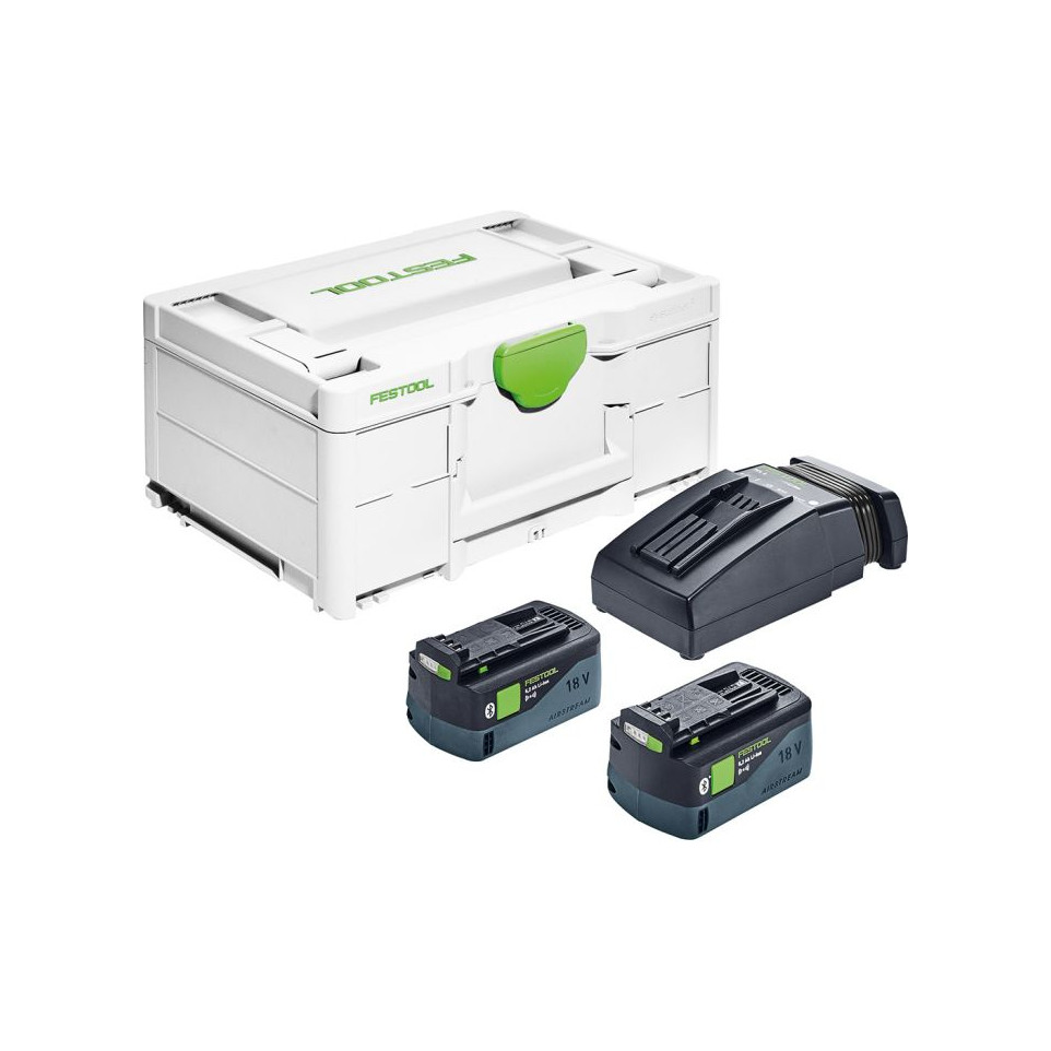 2 accus + chargeur Festool Energy Set 18V 5,2Ah + systainer / pce