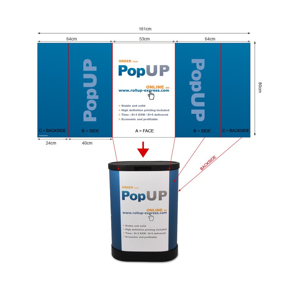 Curved Pop Up Desk Image