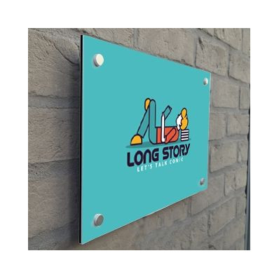 Signboard with fixings